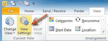 How to add the meeting organizer column in Outlook?