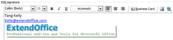 How to add image / logo to signature in Emails in Outlook?
