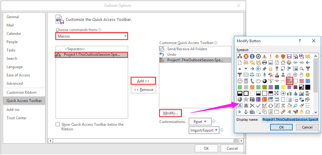 How to assign category to outgoing email in Outlook?
