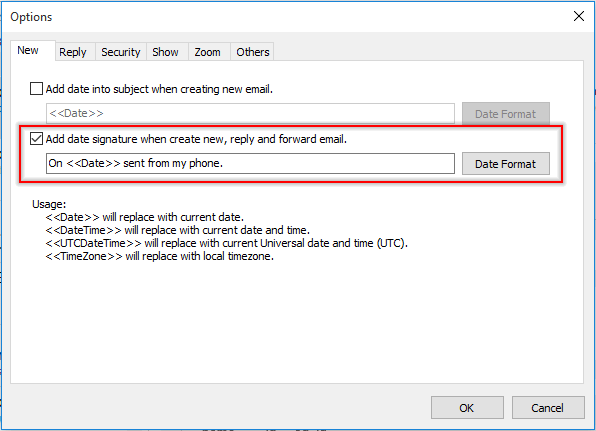 How to automatically change signature based on recipients in Outlook?