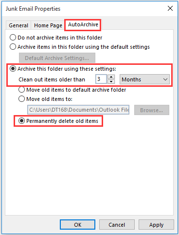 How to automatically delete spam or junk emails in Outlook?