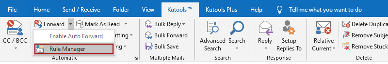 How to auto forward email messages in Outlook?