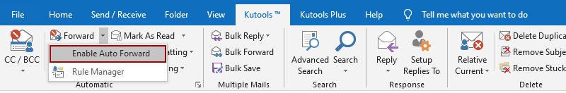 How to auto forward email messages in Outlook?