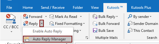 How to set up auto reply (out of office) in outlook?