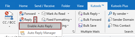 How to set up auto reply (out of office) in outlook?