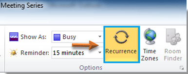 How to cancel future recurring meetings in a series in Outlook?