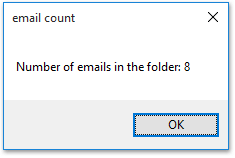How to count total number of incoming emails per day in Outlook?