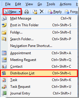 How to create distribution list from email recipients in Outlook?