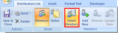 How to create distribution list from email recipients in Outlook?