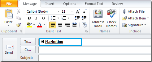How to create and use a distribution list in Outlook?