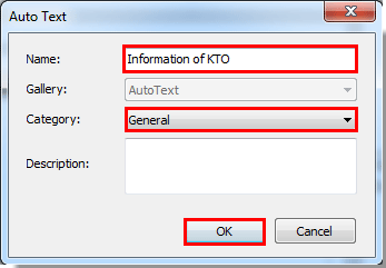 How to create or insert quick parts (reusable entries) in Outlook?