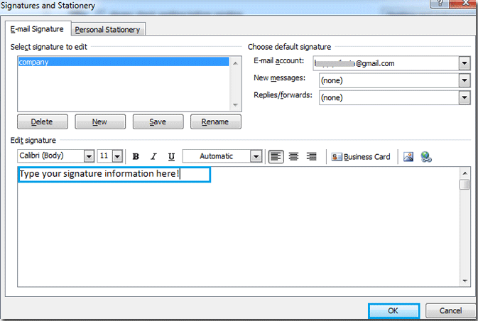 How to create and use signature in Outlook?