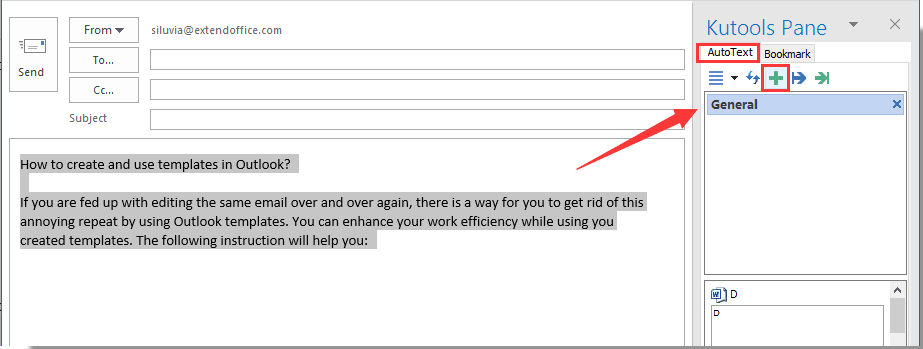 How to create and use templates in Outlook?