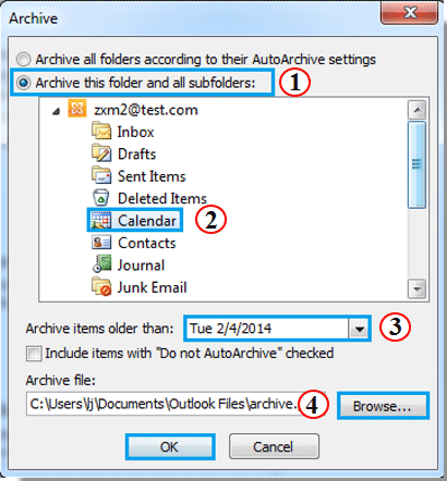 How to delete or remove old appointments in Outlook?
