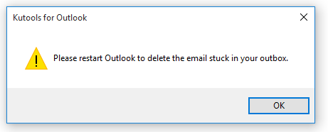 How to delete email stuck in Outbox of Outlook?
