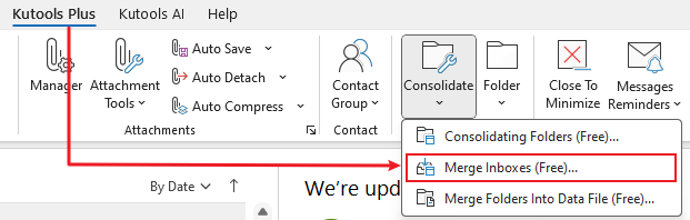 How to unify all inboxes of multiple accounts to display all emails together in Outlook?