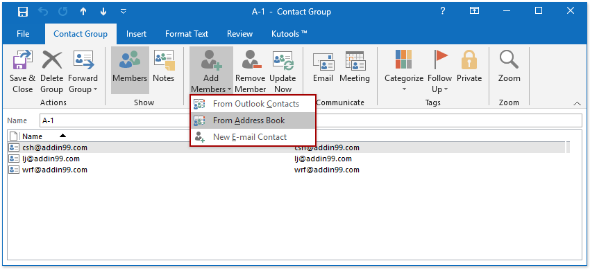How To Edit Contact Group distribution List In Outlook 