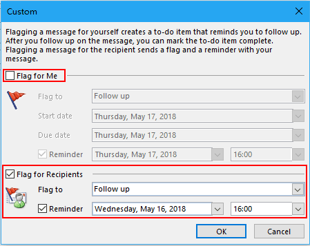 How to send an email with subject line in red color in Outlook?