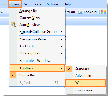 How to insert or embed web page in Outlook email body?
