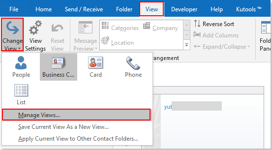 How to export or insert contacts details to Word in Outlook?