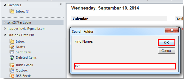How to find folder by name in Outlook?