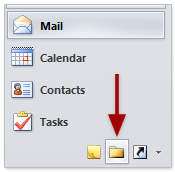 How to show or hide folder list view in Outlook?