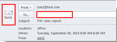 How to forward meeting invite in Outlook?