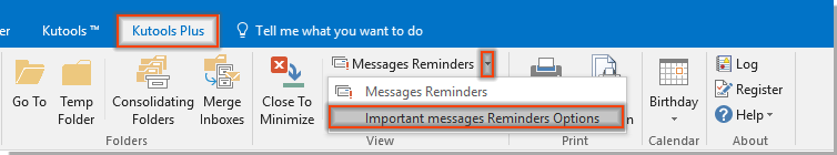 How to get an important email alert in Outlook?