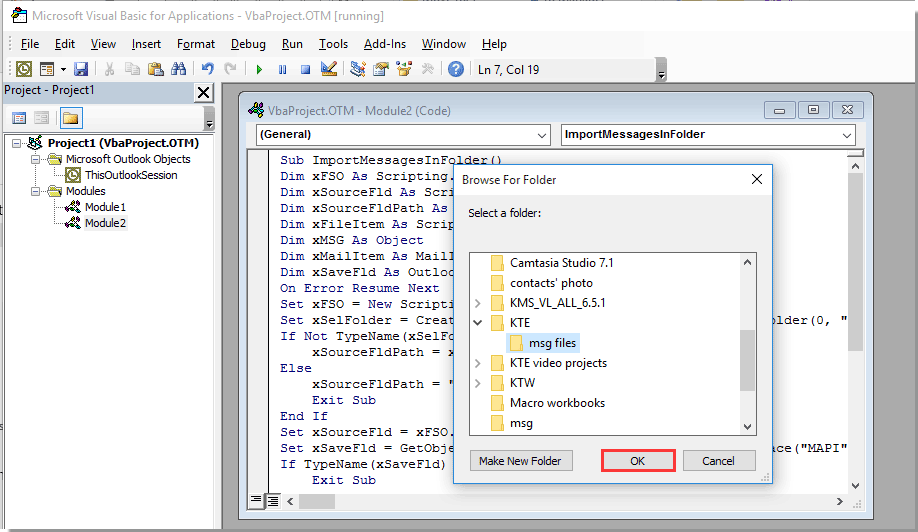 How To Import Msg Files From File System To Outlook Folder