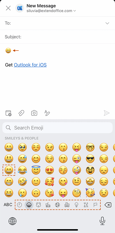 Insert smiley face (emojis) in Outlook emails: an easy guide