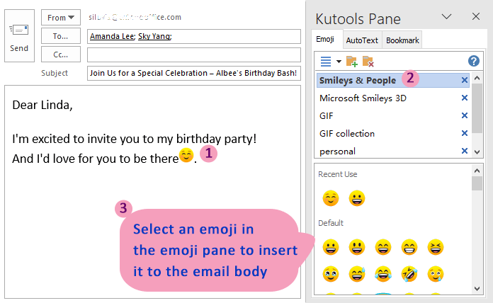 Insert smiley face (emojis) in Outlook emails: an easy guide