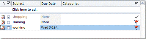 How to mark a task complete in Outlook?