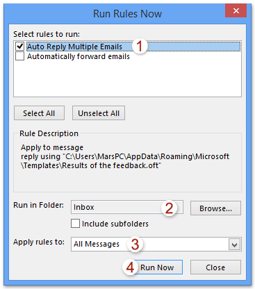 How to mass reply to multiple or all emails at once in Outlook?