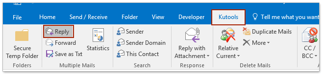 How to mass reply to multiple or all emails at once in Outlook?
