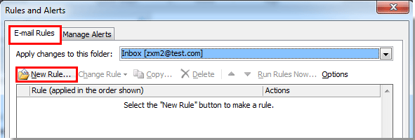 How to move emails from certain domain to specified folder in Outlook?