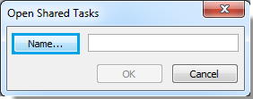 How to open others shared tasks folder in Outlook?