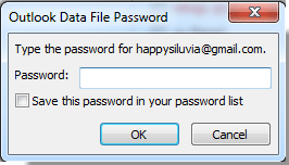 How to open Outlook with password?
