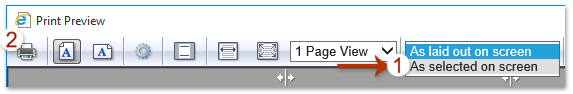 How to print a selection of an email in Outlook?