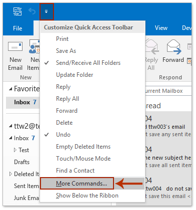 How to quickly select all emails, contacts, or calendar items in Outlook?