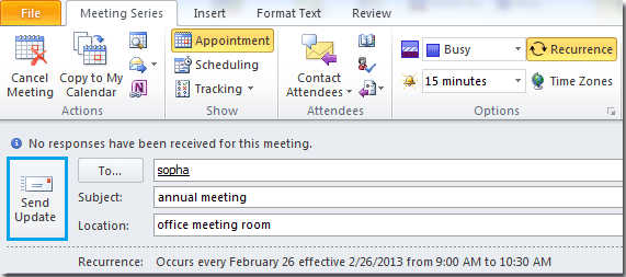 How to create recurring meetings and appointments in Outlook?