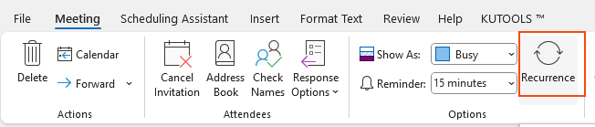 How to create recurring meetings and appointments in Outlook?