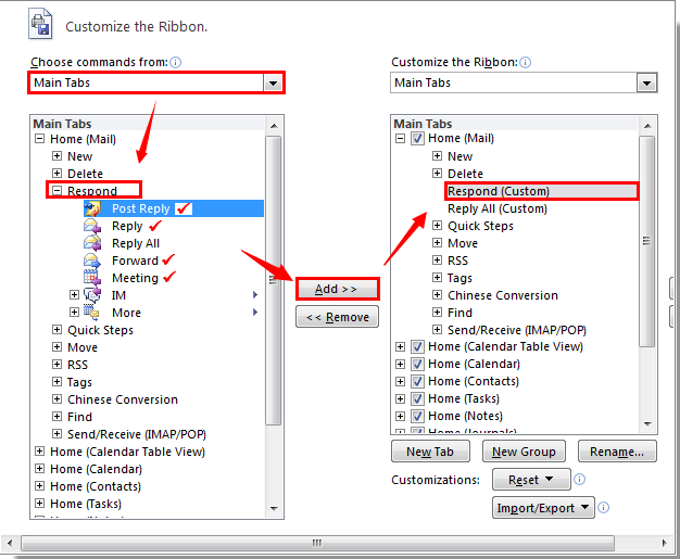 How to set reply to all warning (eliminate reply all button) in Outlook?