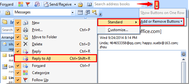 How to set reply to all warning (eliminate reply all button) in Outlook?