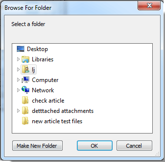 How to save all attachments from multiple emails to folder in Outlook?