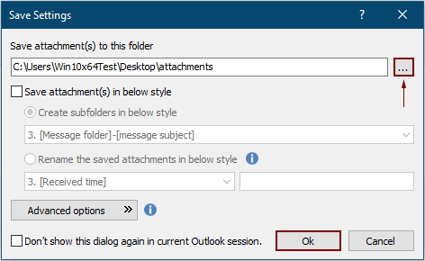How to save all attachments from multiple emails to folder in Outlook?