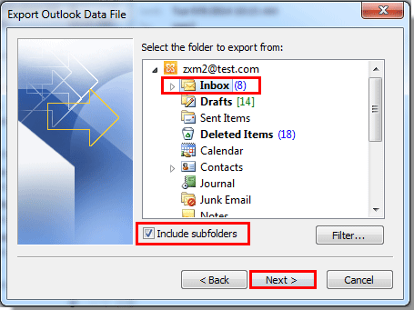 How to save Outlook folder to disk, hard drive or desktop?