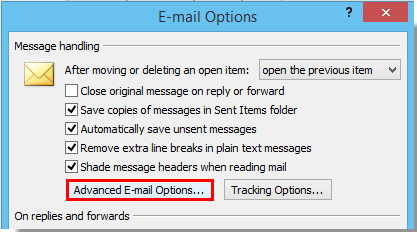 How to save replies with original message in same Outlook folder?