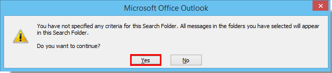 How to search emails include subfolders in Outlook?
