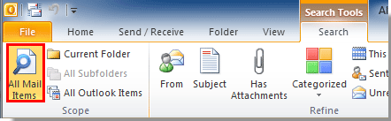 How to search entire specific phrase in Outlook?