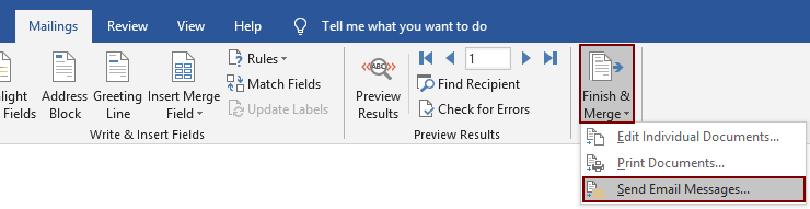 How to send personalized mass emails in Outlook?